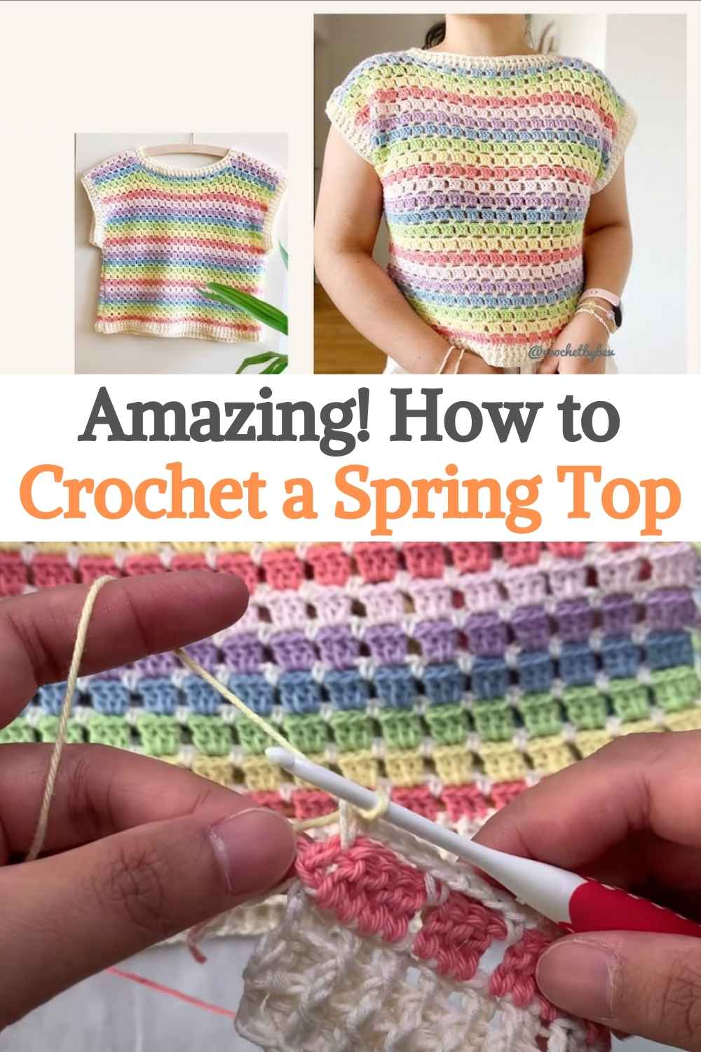Amazing! How to Crochet a Spring Top