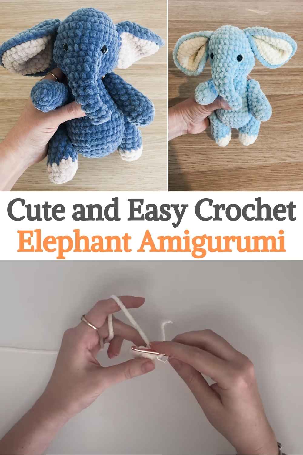 Cute and Easy Crochet Elephant Amigurumi