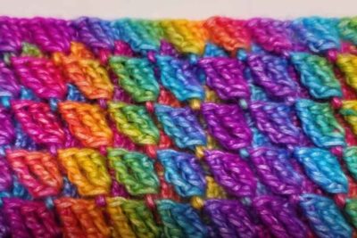 Tipped Scales Stitch! Easy Crochet Stitch For Blankets