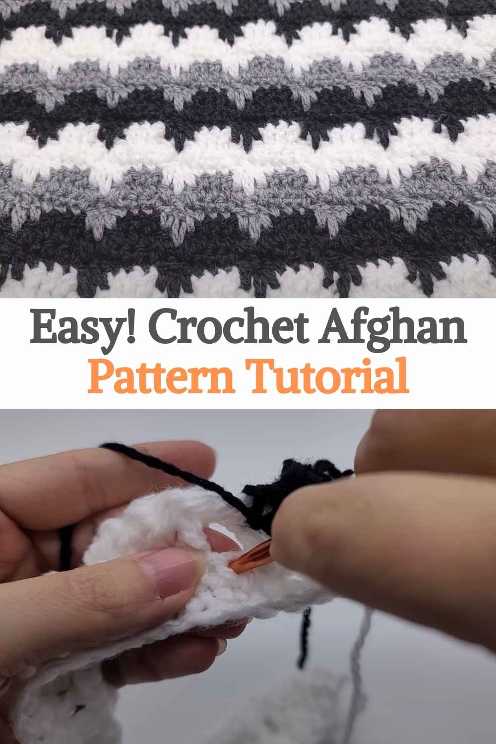 Easy! Crochet Afghan Pattern Tutorial