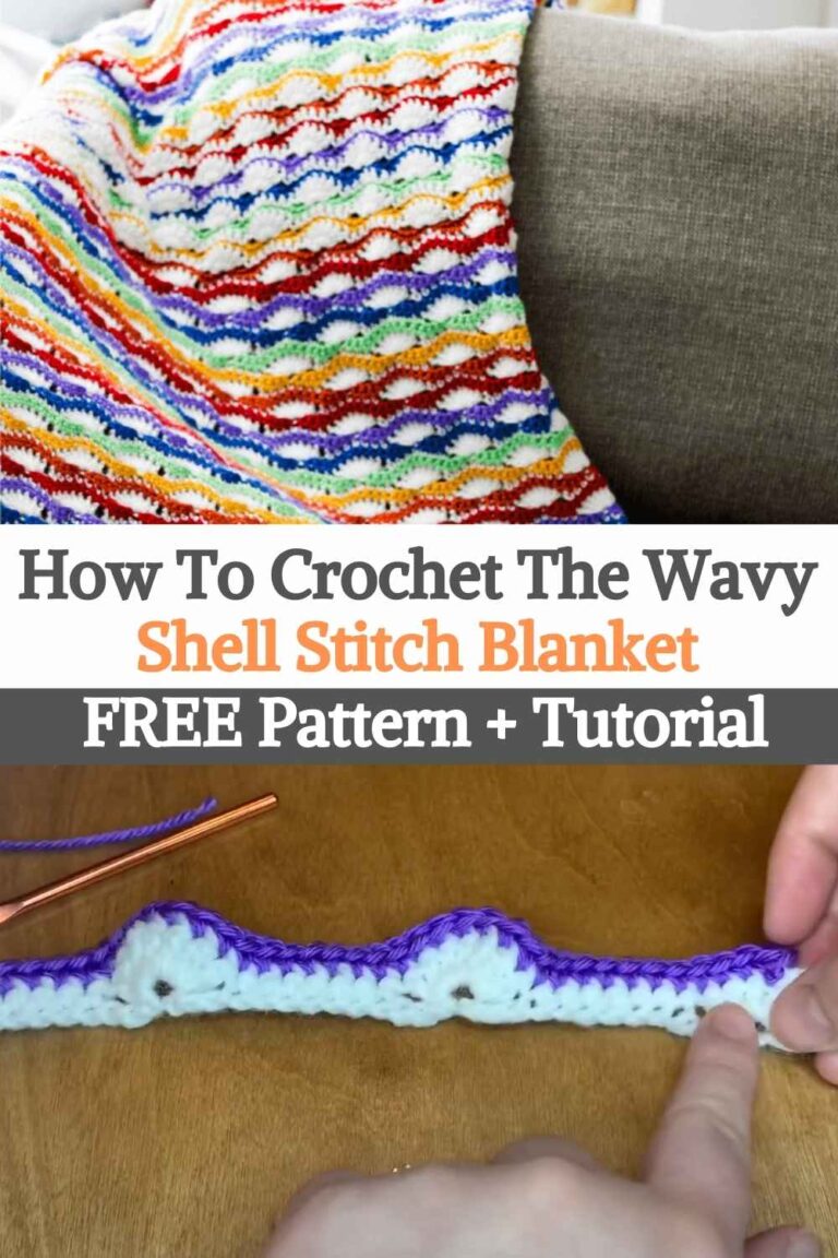 How To Crochet The Wavy Shell Stitch Blanket