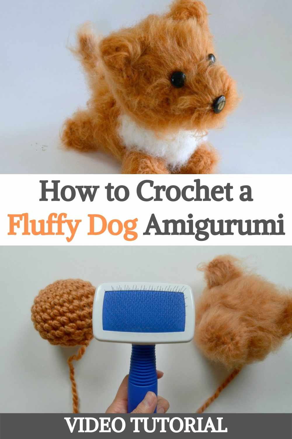 How to Crochet a Fluffy Dog Amigurumi