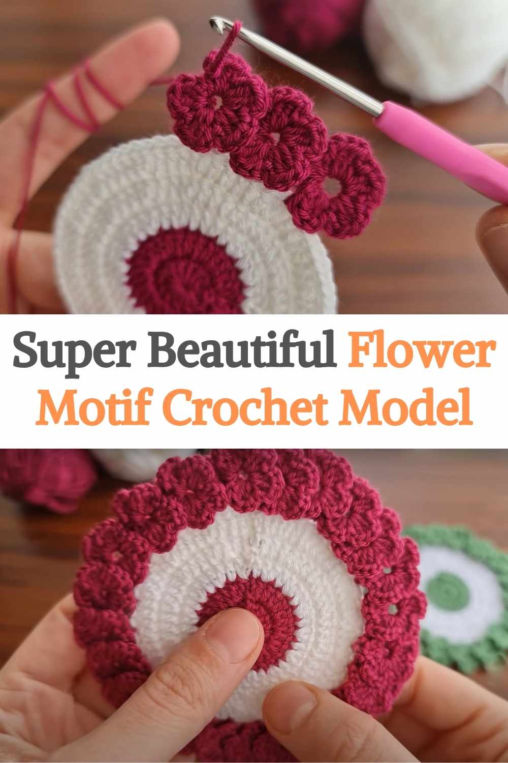 Super Beautiful Flower Motif Crochet Model