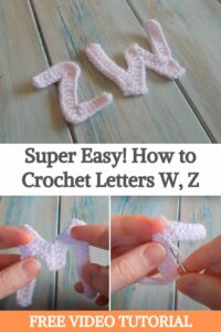 Super Easy! How to Crochet Letters W, Z