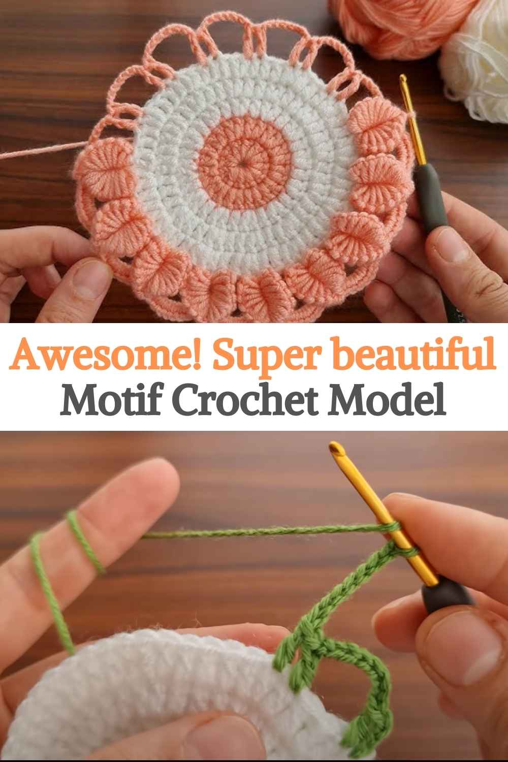 Awesome! Super beautiful Motif Crochet Model