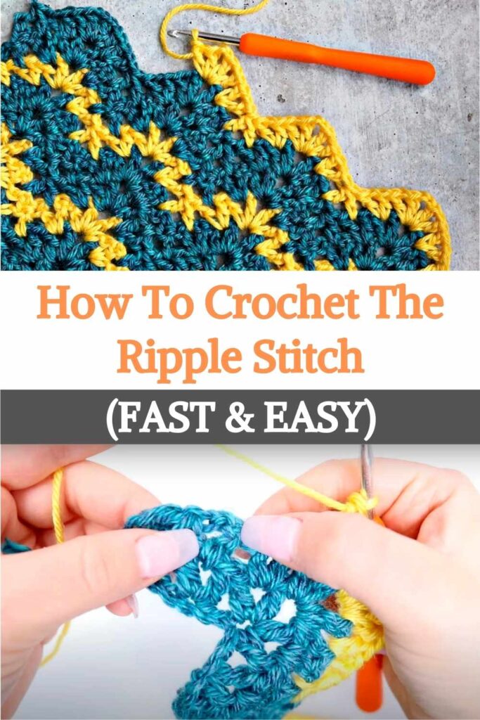 How To Crochet The Ripple Stitch (FAST & EASY)
