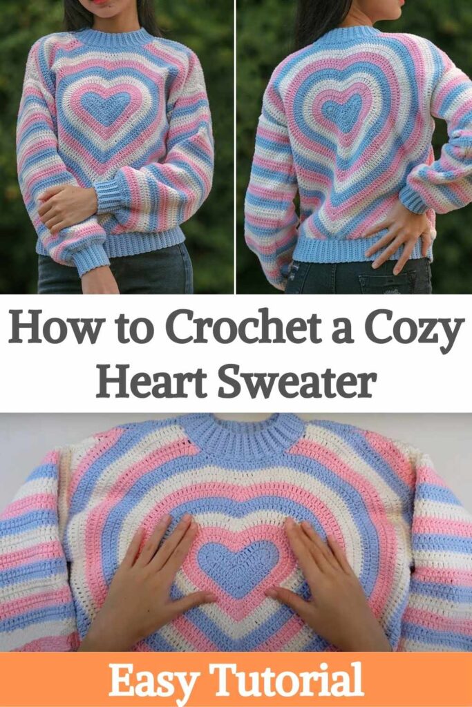 How to Crochet a Cozy Heart Sweater