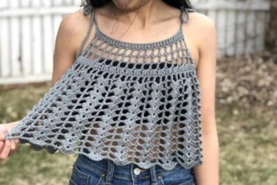 Crochet Lace Shell Tank Top FREE Pattern