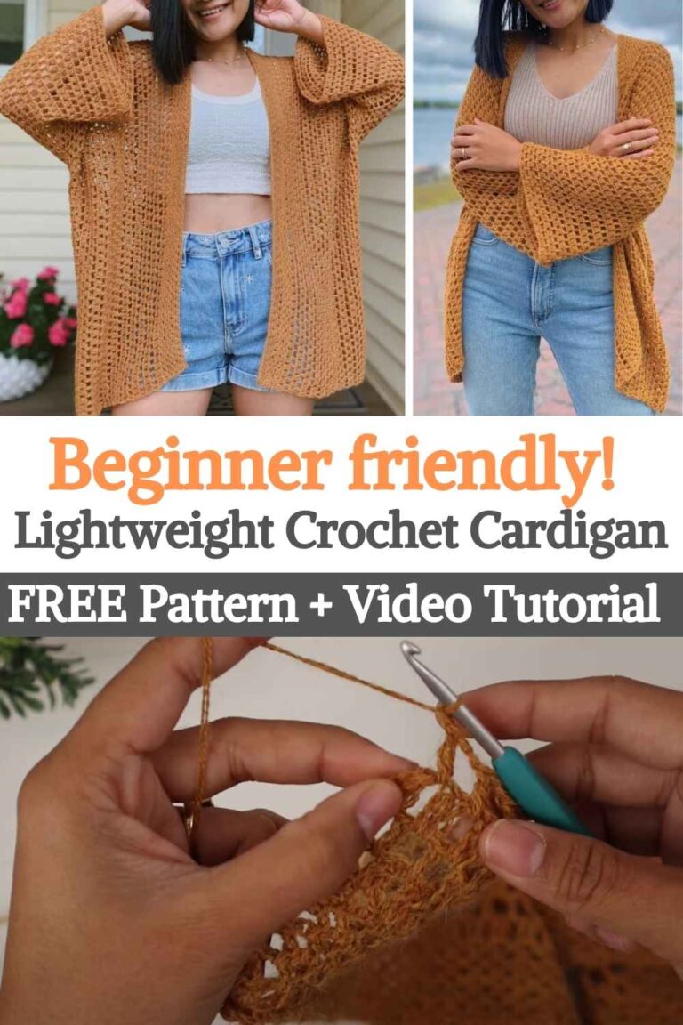 Beginner friendly! Lightweight Crochet Cardigan FREE PATTERN