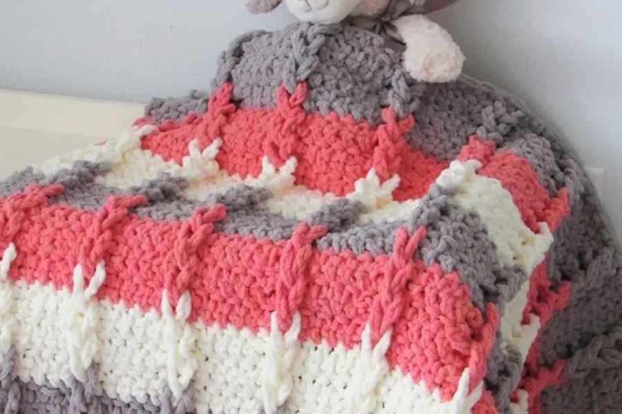 Braided Crochet Blanket Anyone can Make