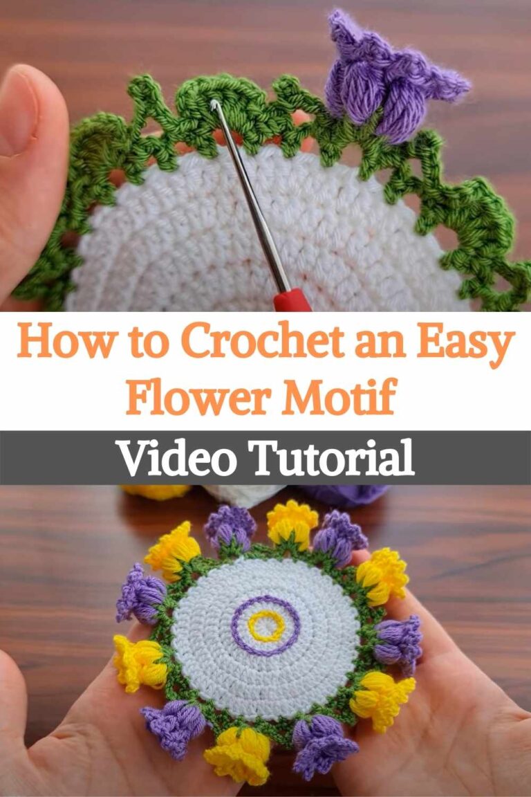 How to Crochet an Easy Flower Motif