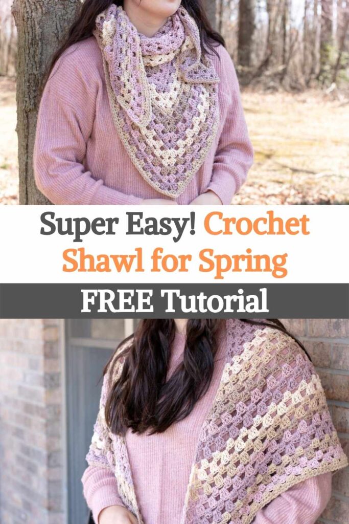 Super Easy! Crochet Shawl for Spring