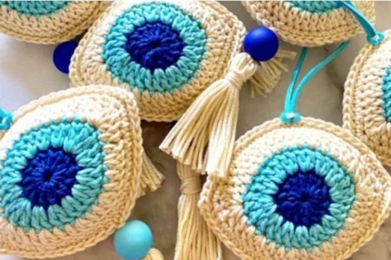 Crochet an Evil Eye Decoration Tutorial