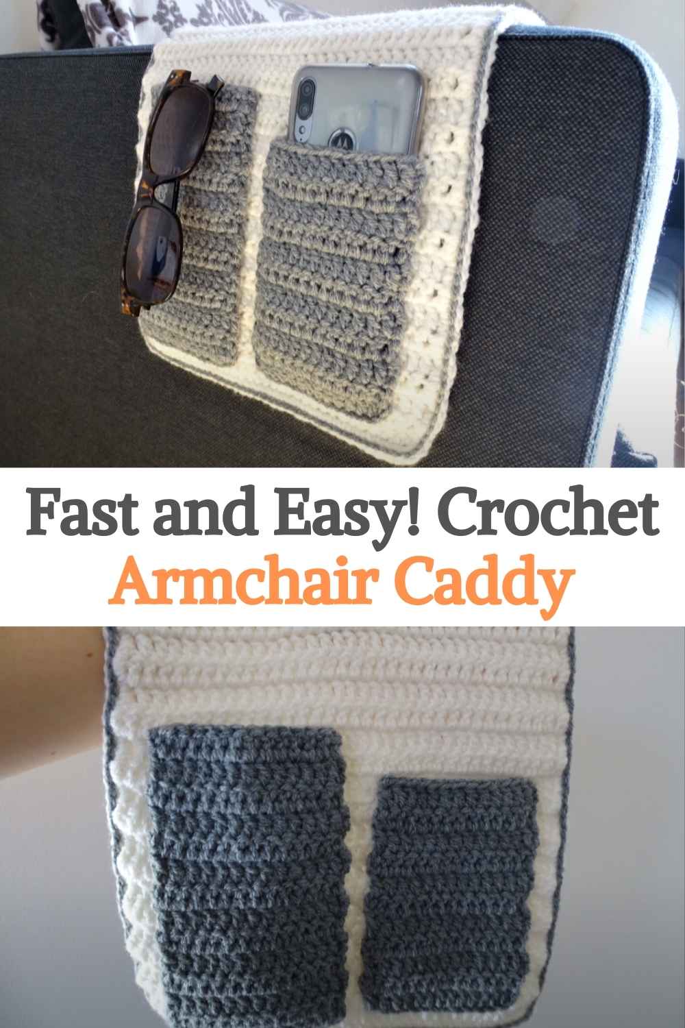 Fast and Easy! Crochet Armchair Caddy