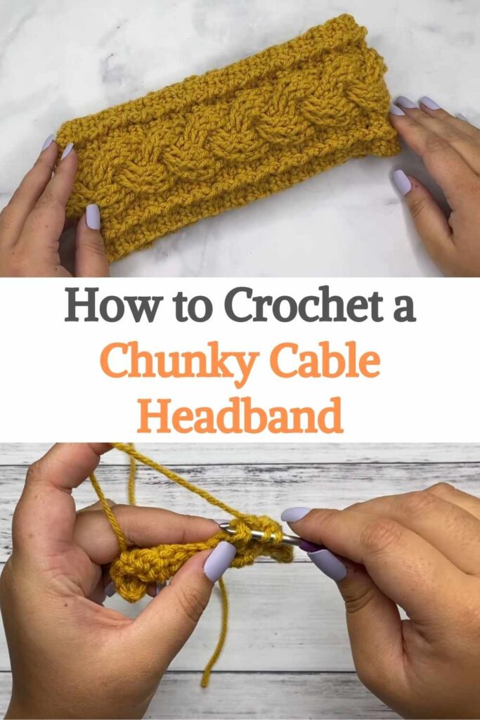 How to Crochet a Chunky Cable Headband