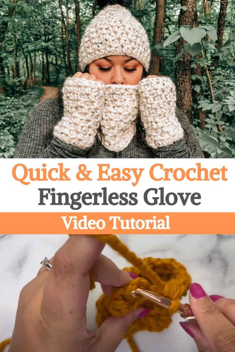 Quick & Easy Crochet Fingerless Glove Tutorial
