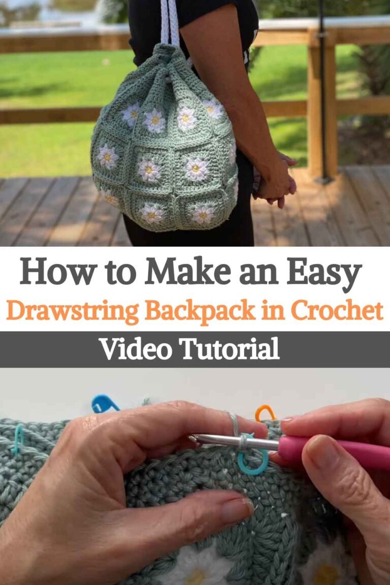 How to Make an Easy Drawstring Backpack in Crochet