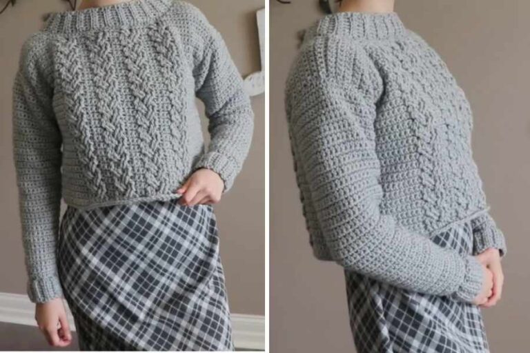 How to Crochet a Braided Cable Stitch Sweater