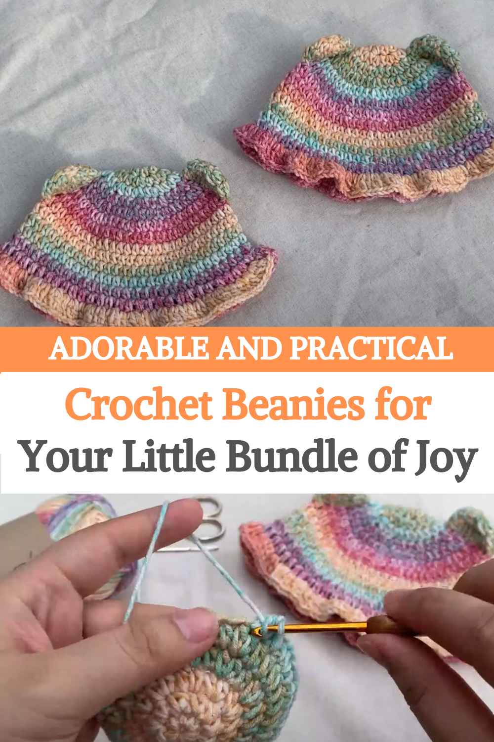 Adorable and Practical: Crochet Beanies for Your Little Bundle of Joy