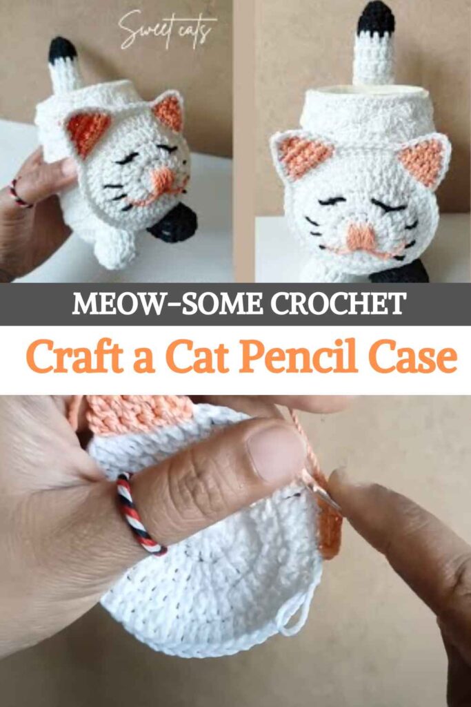 Meow-some Crochet: Craft a Cat Pencil Case