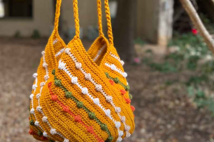 Four Times the Style: Crochet Your Own 4-Striped Handbag