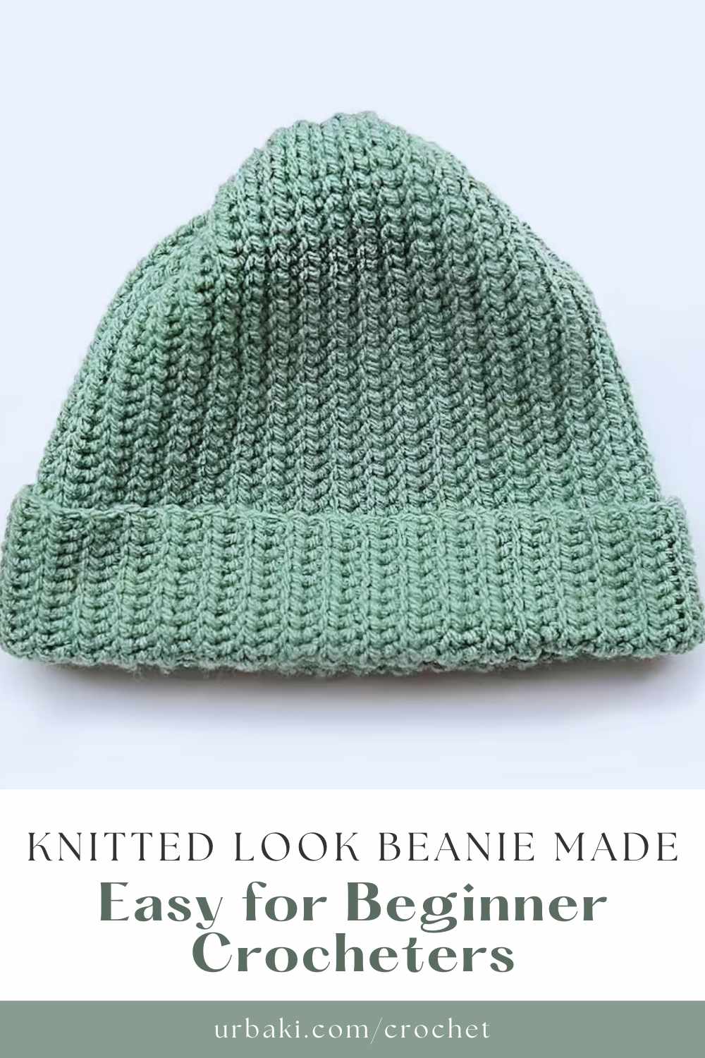 Knitted Look Beanie Made Easy for Beginner Crocheters
