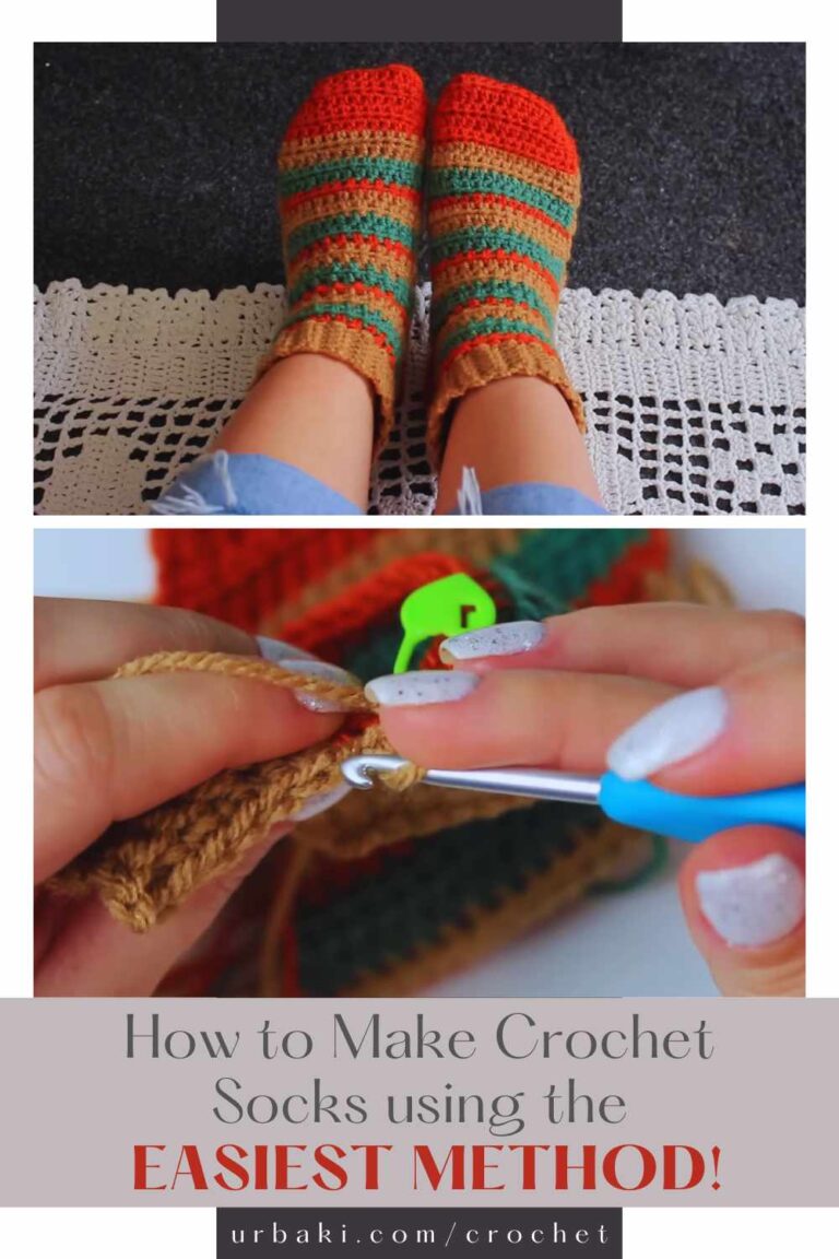 How to Make Crochet Socks using the EASIEST METHOD!