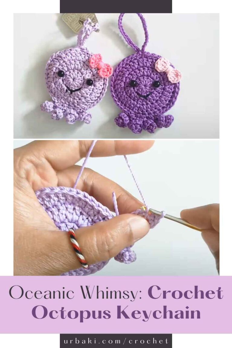 Oceanic Whimsy: Crochet Octopus Keychain