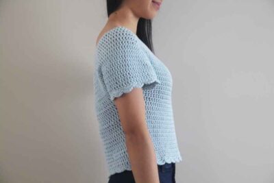 Easy Crochet Scallop Top DIY Tutorial