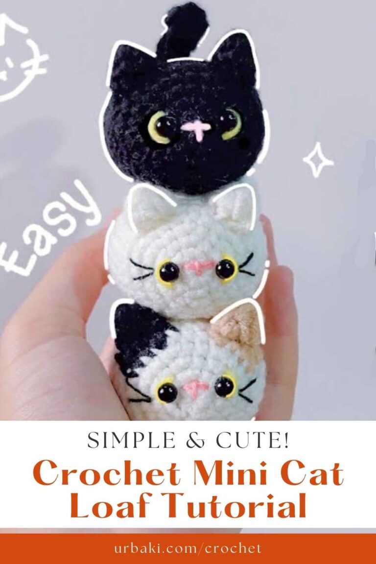 Simple & Cute! Crochet Mini Cat Loaf Tutorial