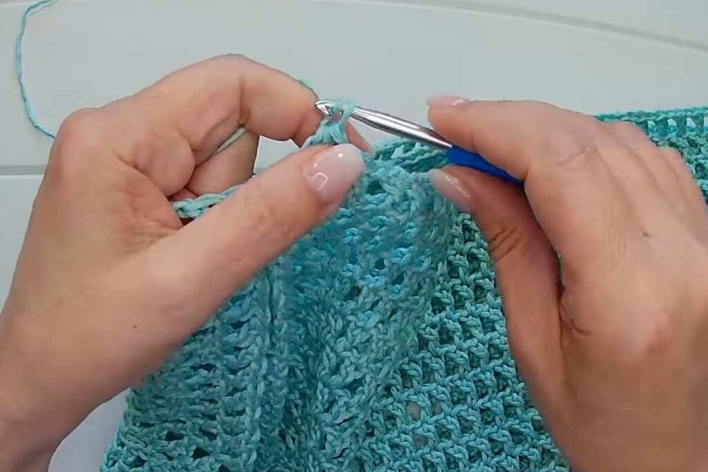 Easy Top Down Crochet Fishnet Sweater Tutorial for Beginners