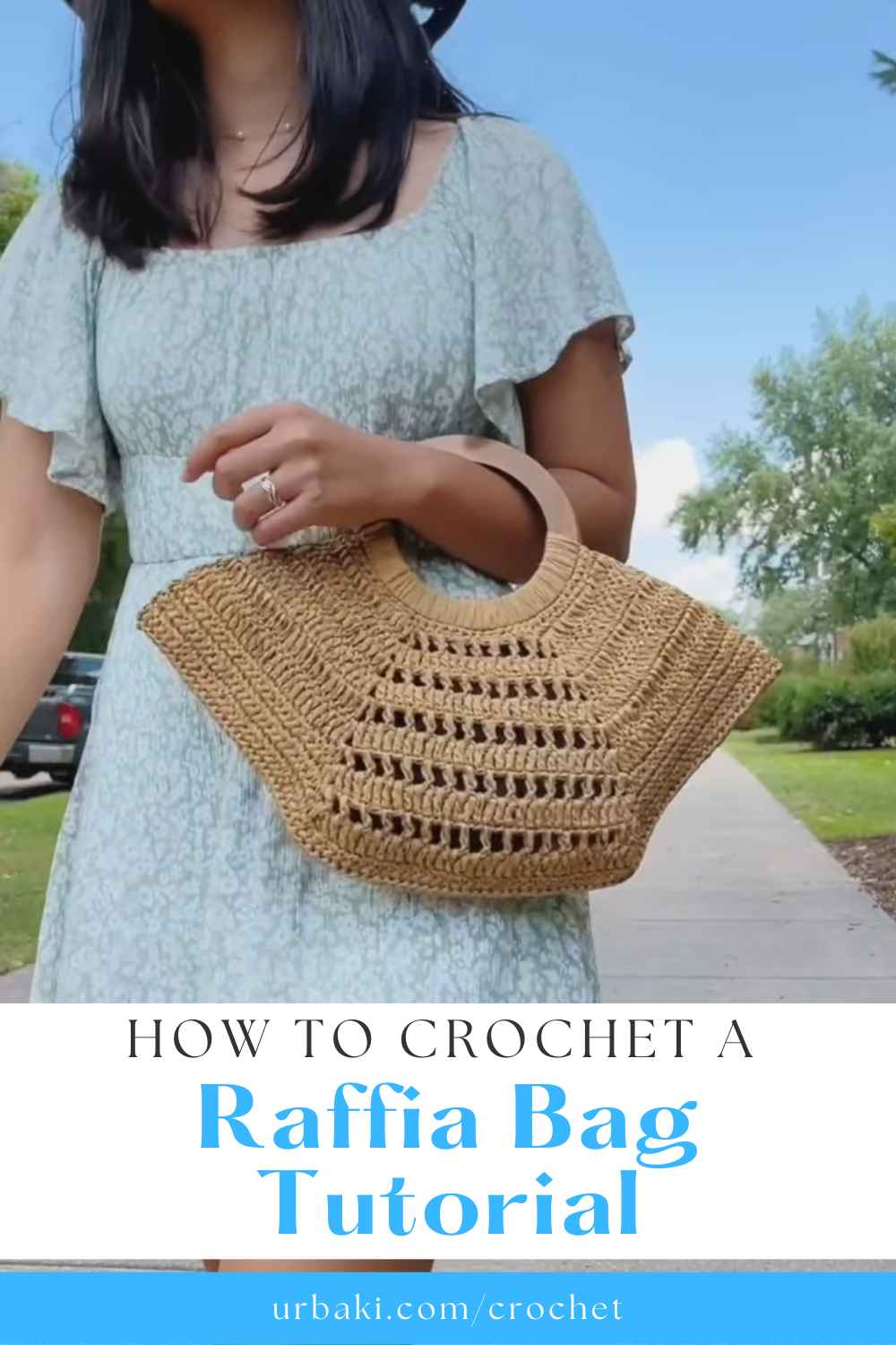How to Crochet a Raffia Bag Tutorial