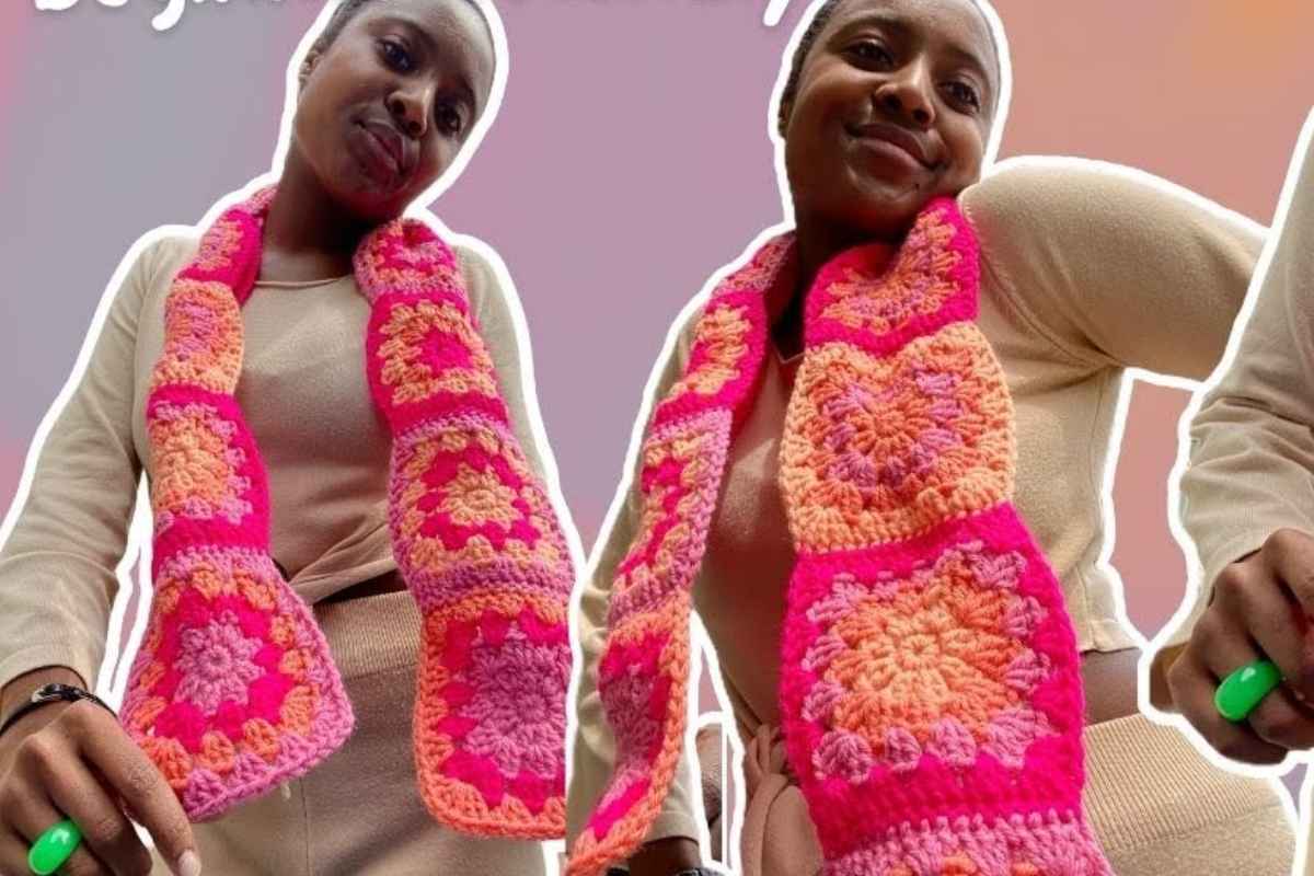 Beginner friendly! Granny Square Scarf Tutorial