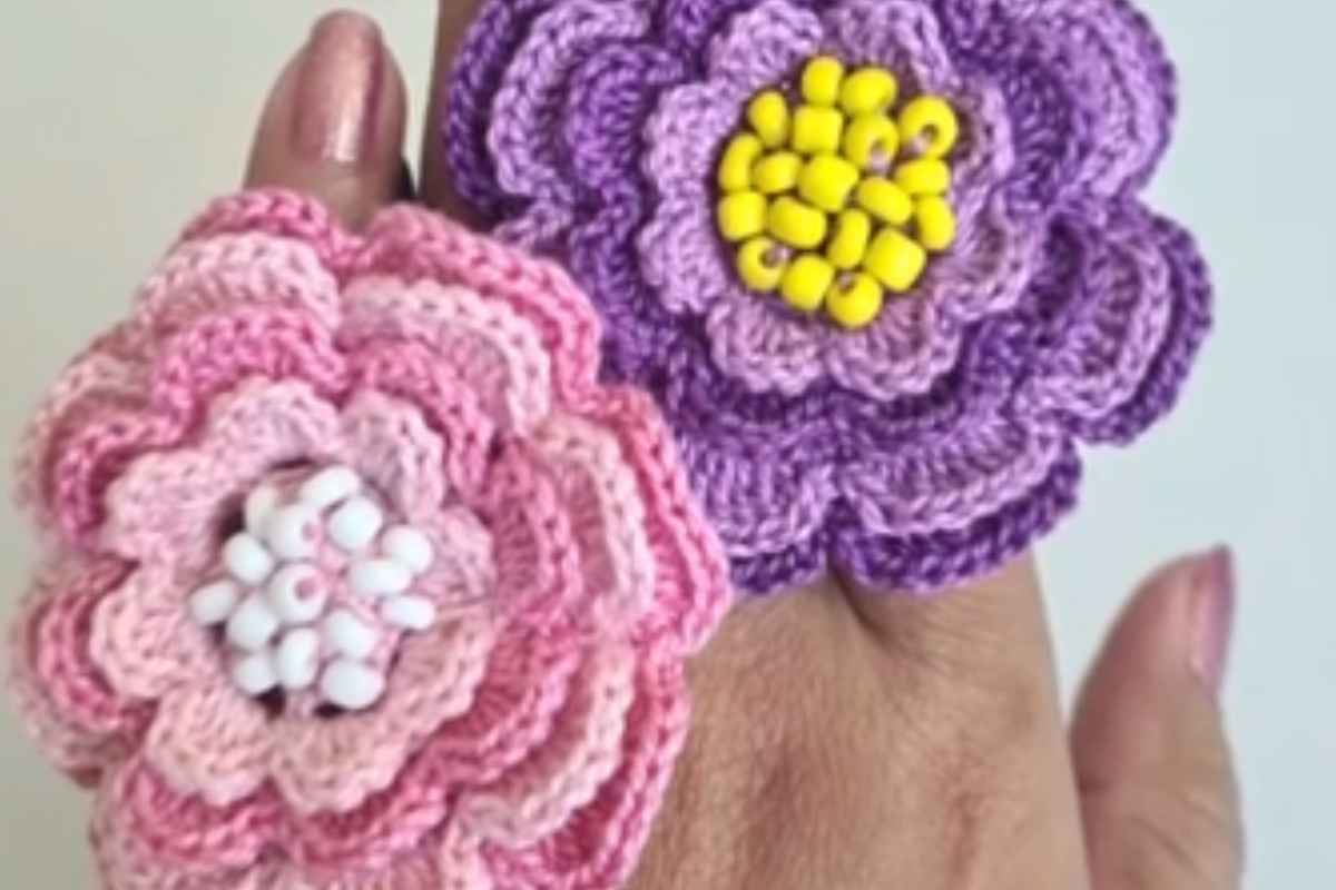 Beautiful Crochet Layered Flowers Crochet: A Step-by-Step Tutorial