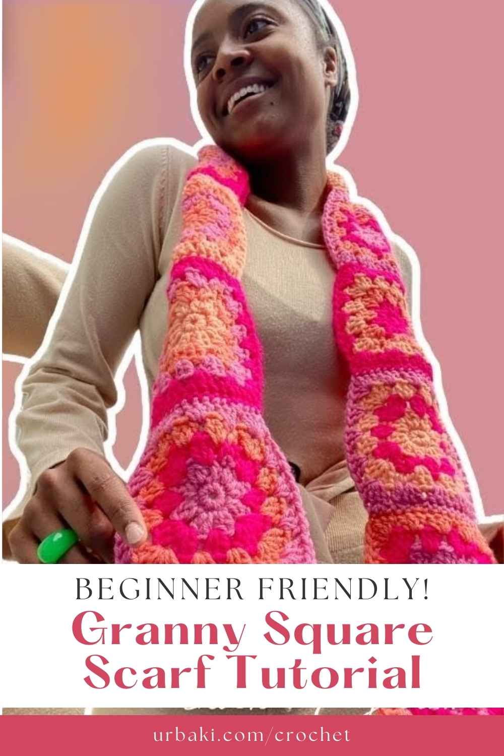 Beginner friendly! Granny Square Scarf Tutorial