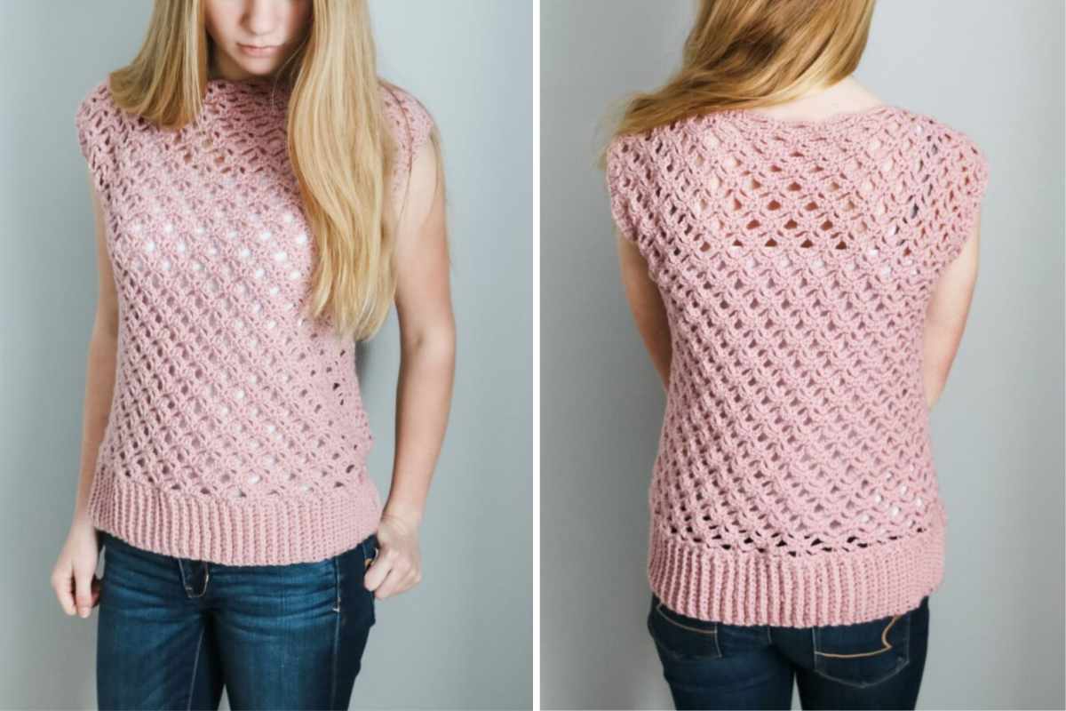 Modern Lace Crochet Pullover Tutorial (Video Guide)