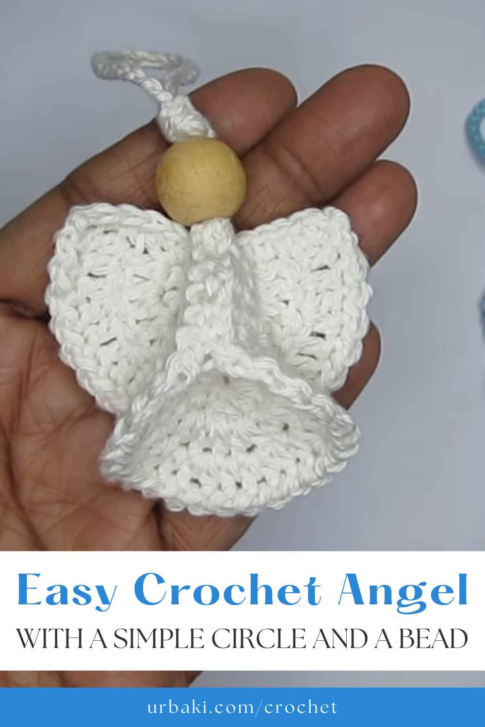 Easy Crochet Angel with a Simple Circle and a Bead
