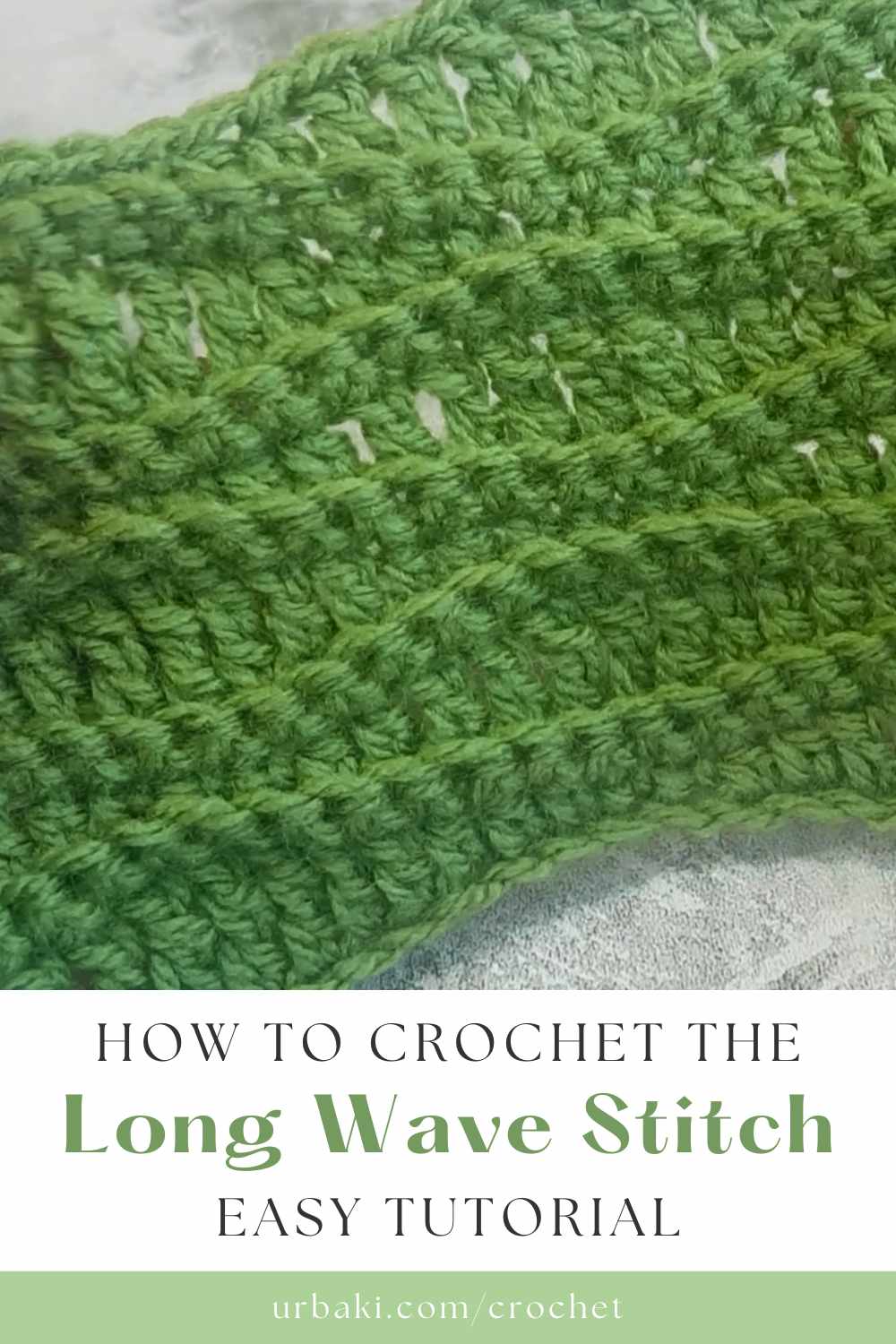How to Crochet The Long Wave Stitch (Easy Tutorial)