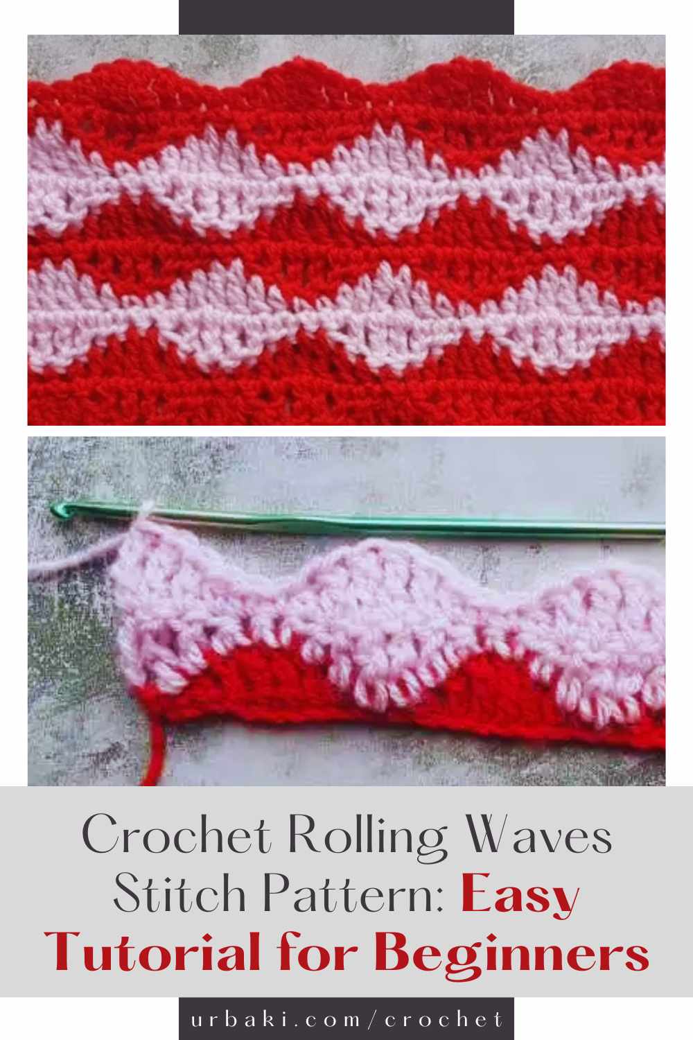 Crochet Rolling Waves Stitch Pattern: Easy Tutorial for Beginners