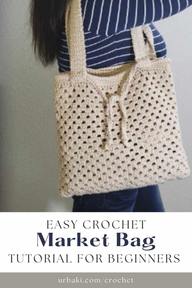 Easy Crochet Market Bag Tutorial for Beginners