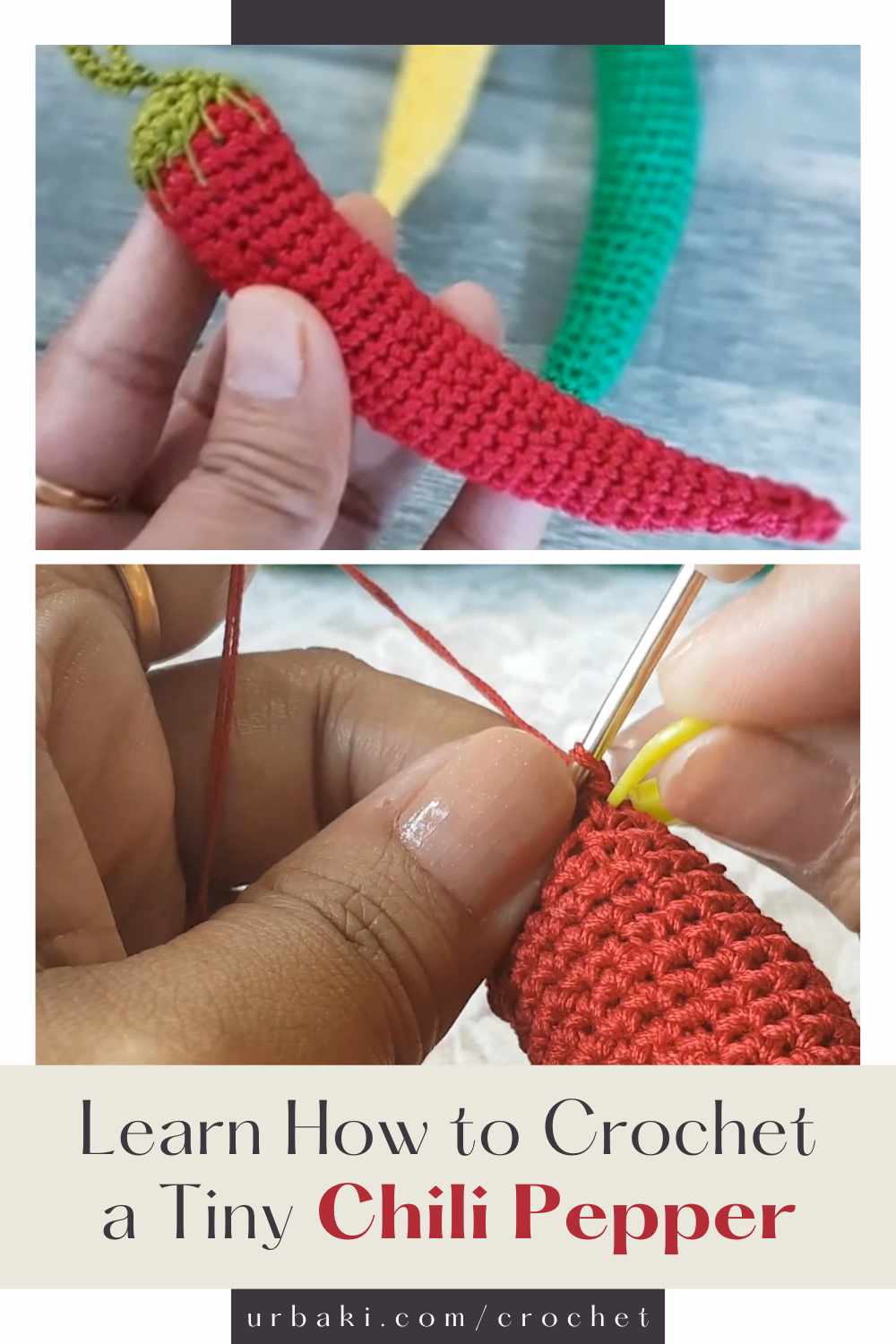 Learn How to Crochet a Tiny Chili Pepper