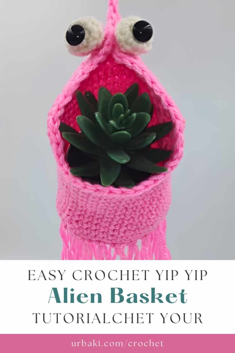 Easy Crochet YIP YIP Alien Basket Tutorial