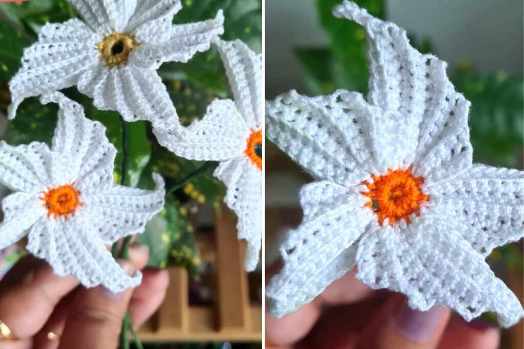 Easy Jasmine Flower Crochet Tutorial