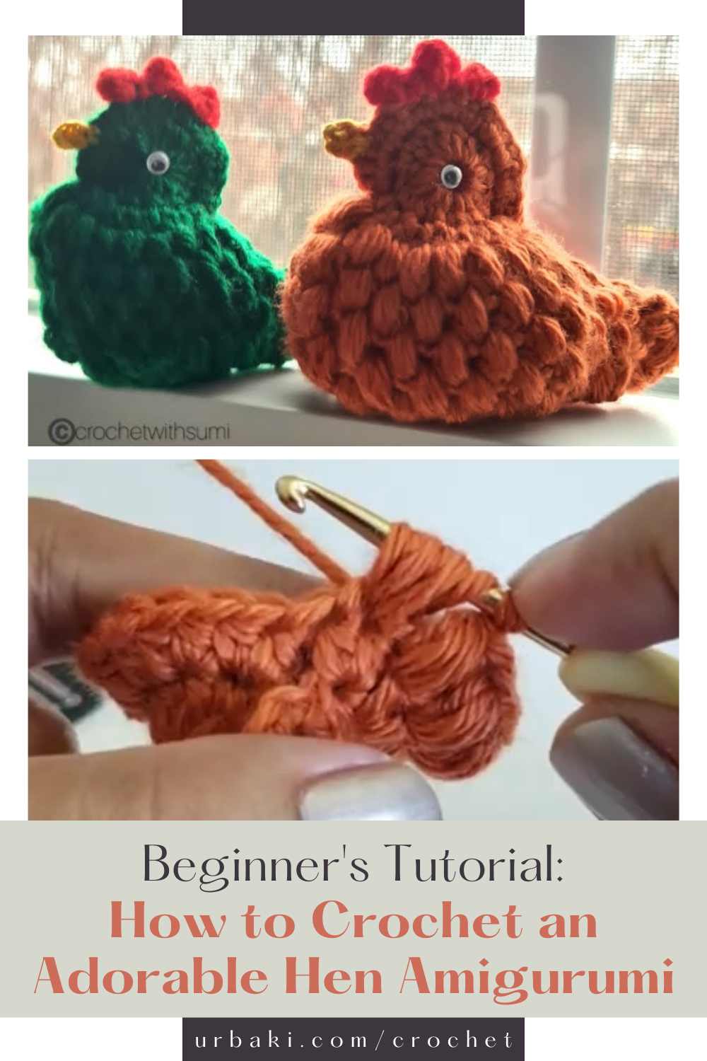 Beginner's Tutorial: How to Crochet an Adorable Hen Amigurumi