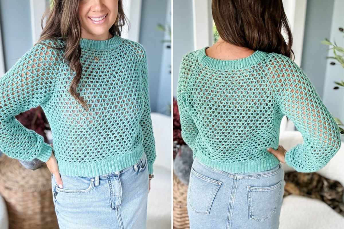 Crochet a Light and Lacy V-Stitch Crochet Top