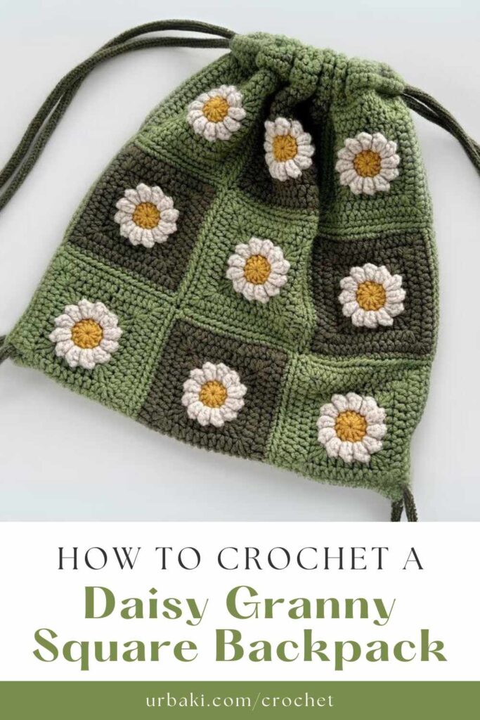 How to Crochet a Daisy Granny Square Backpack