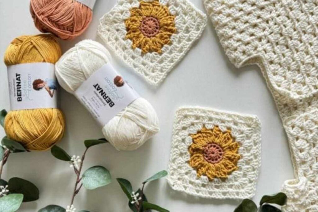 Sunny Sunflower Duster Cardigan Crochet Pattern
