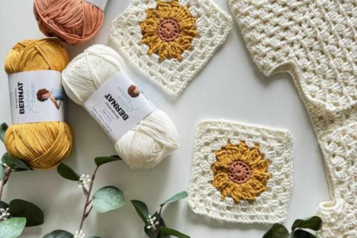 Sunny Sunflower Duster Cardigan Crochet Pattern