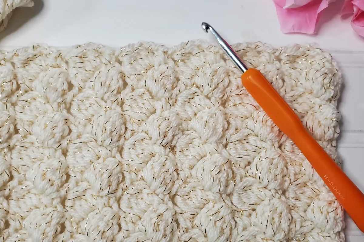 Easy 1 Row Crochet Pattern: Side Saddle Stitch