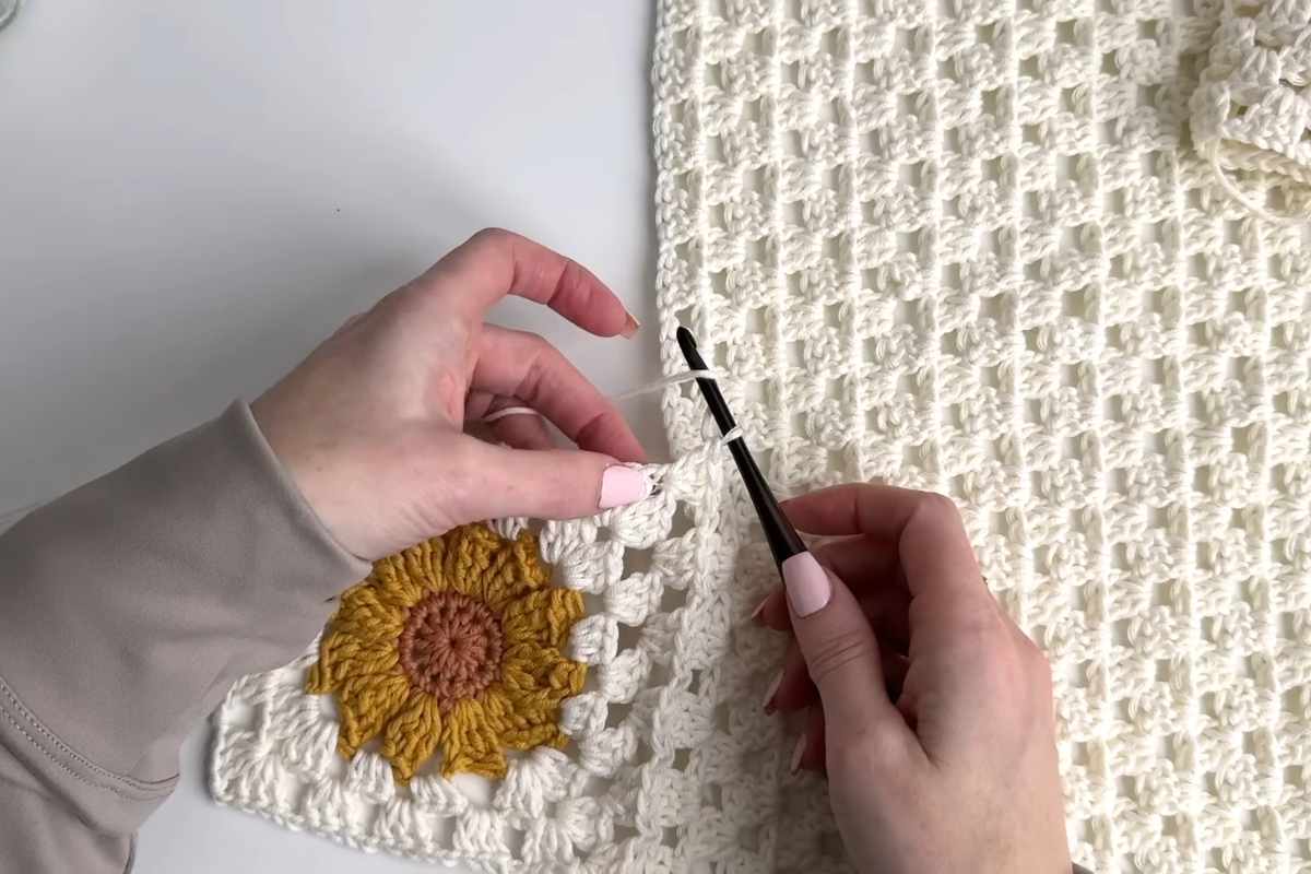 Sunny Sunflower Duster Cardigan Crochet Pattern